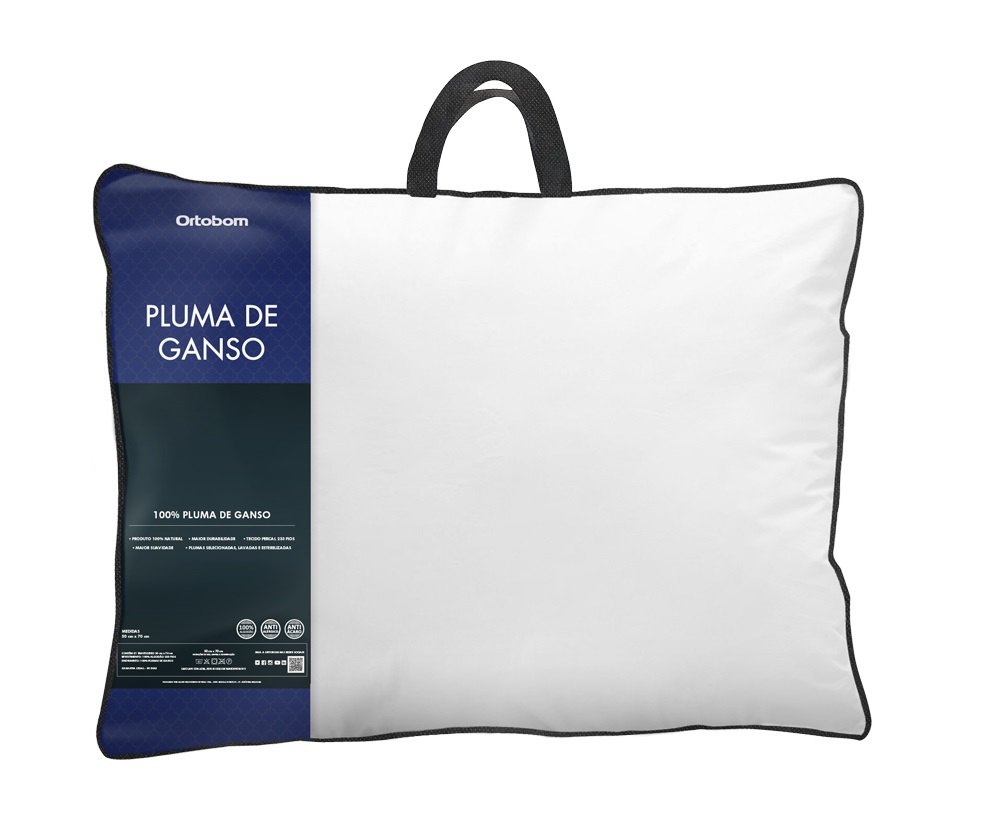Travesseiro Pluma de Ganso - Compre em até 21x na Ortobom | Ortobom